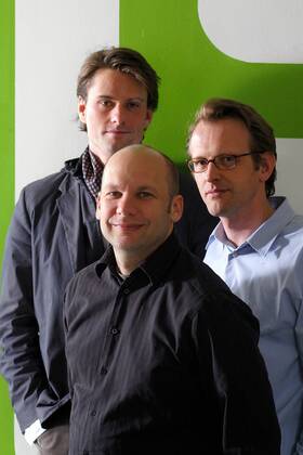 V.l.n.r. Gerhard Behles Bernd Roggendorf und Jan Bohl in ihrem Berliner