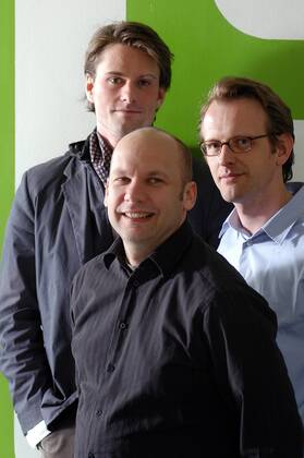 V.l.n.r. Gerhard Behles Bernd Roggendorf und Jan Bohl in ihrem Berliner