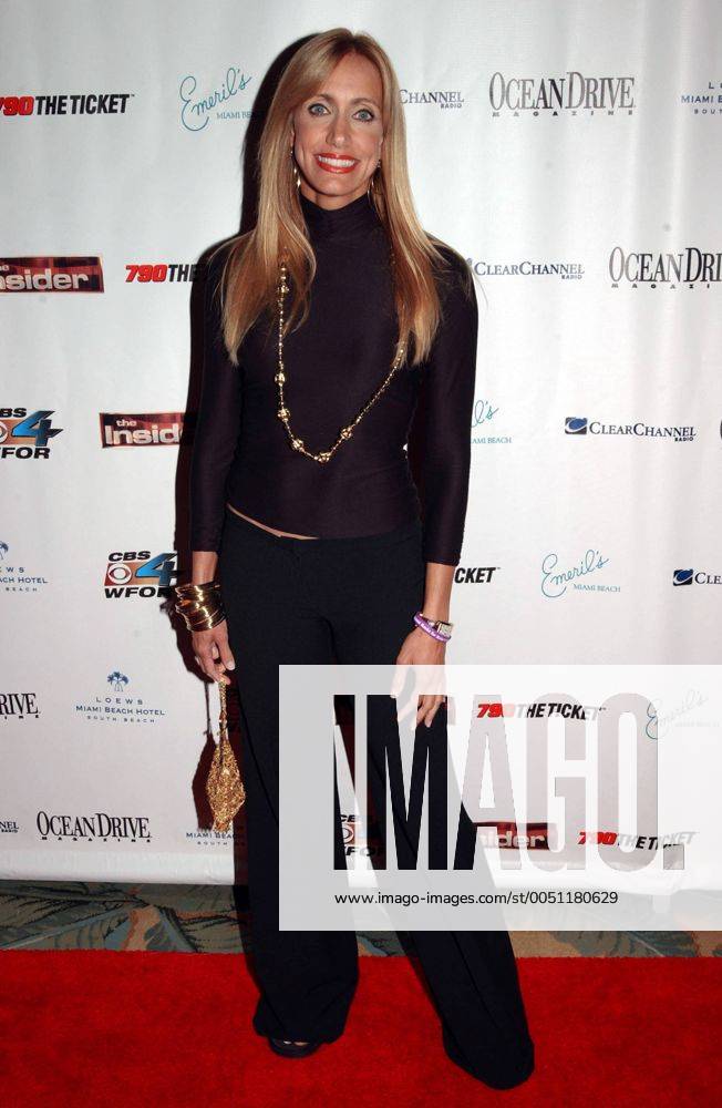 Moderatorin Lili Estefan (CUB) anlässlich der Benefizveranstaltung ...