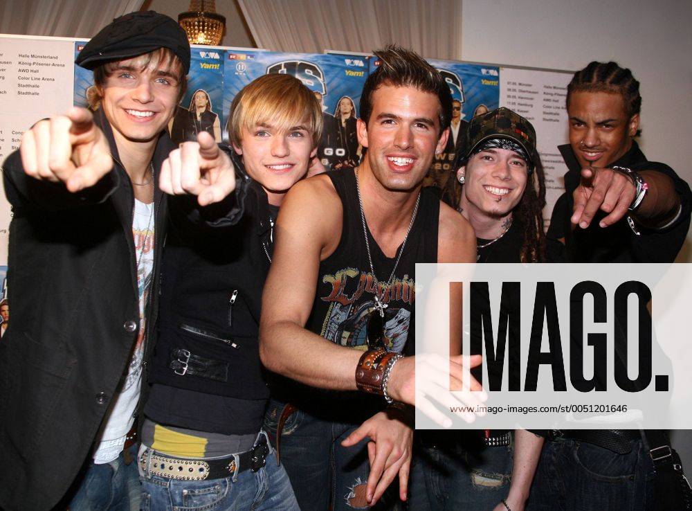 US5 - V.l.n.r.: Sänger Chris Watrin, Richie Stringini, Jay Khan, Izzy ...
