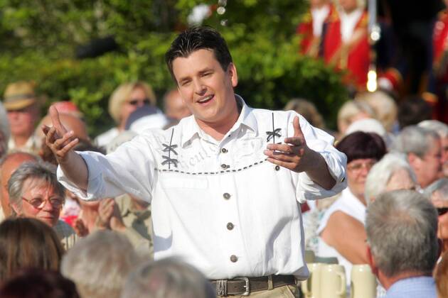 Sänger Marc Pircher anlässlich der ZDF-Sendung - Liebesgrüße mit ...