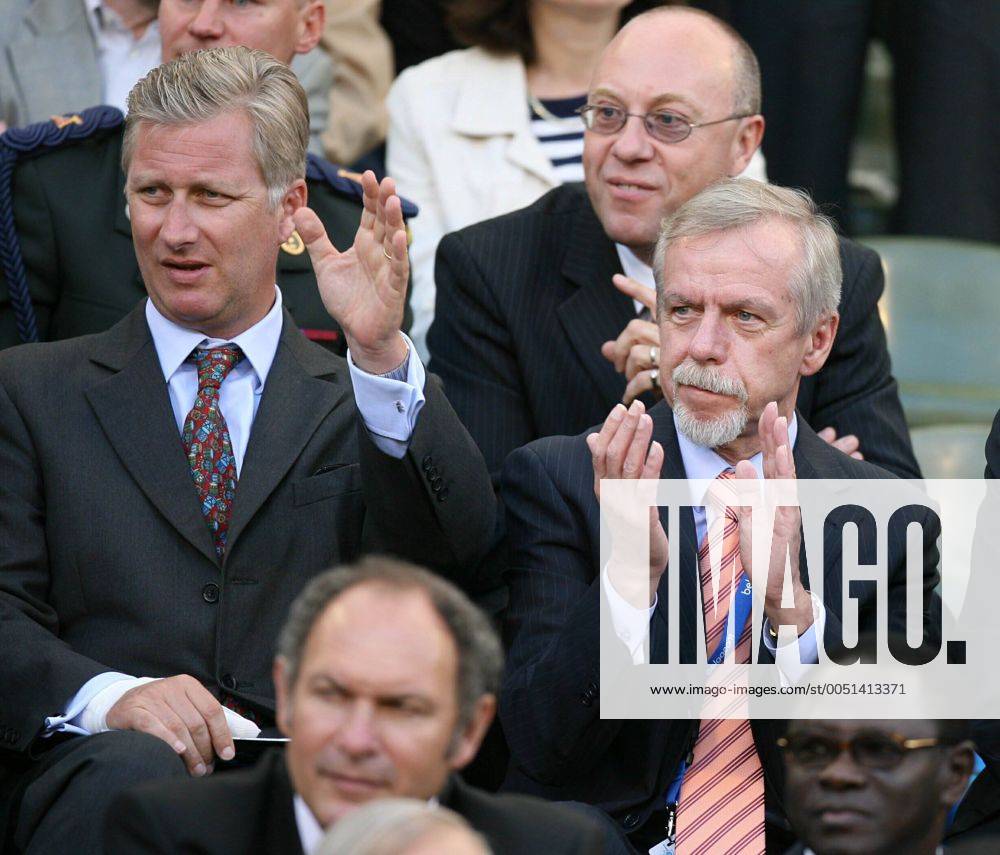 Kronprinz Philippe von Belgien (li., BEL) mit Wilfried Meert (BEL ...