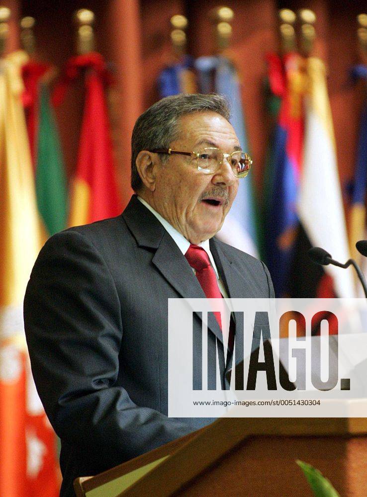 Vizepräsident Raul Castro Ruz (CUB) spricht anlässlich der Eröffnung ...