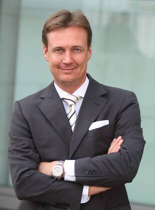 Marc Leffin anlässlich des Deutschen Eigenkapitalforums in Frankfurt am