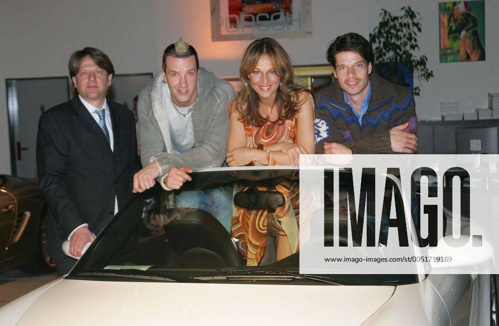 Fernsehmoderatorin Caroline Beil, Schauspieler Stephen Dürr und Pascal ...