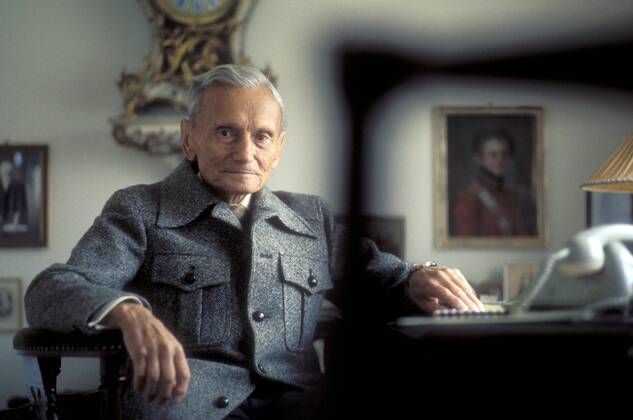 Hermann Balck (GER Ehemaliger General der Wehrmacht) in seiner