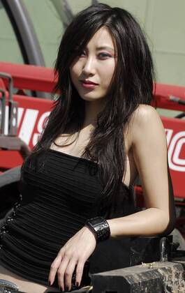 Sängerin Ji-In Cho anlässlich des Mera Luna Festivals in