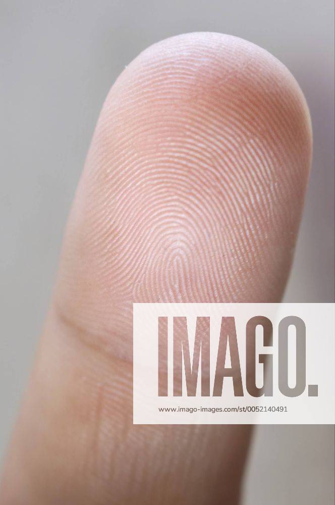 Abdrücke auf einer Fingerkuppe