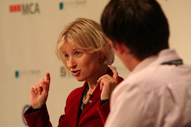 Herlinde Schneider anlässlich des 11. Medienforums in