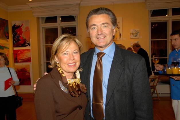 Pianist Max Greger Jr. mit seiner Ehefrau Roswitha anlässlich der ...