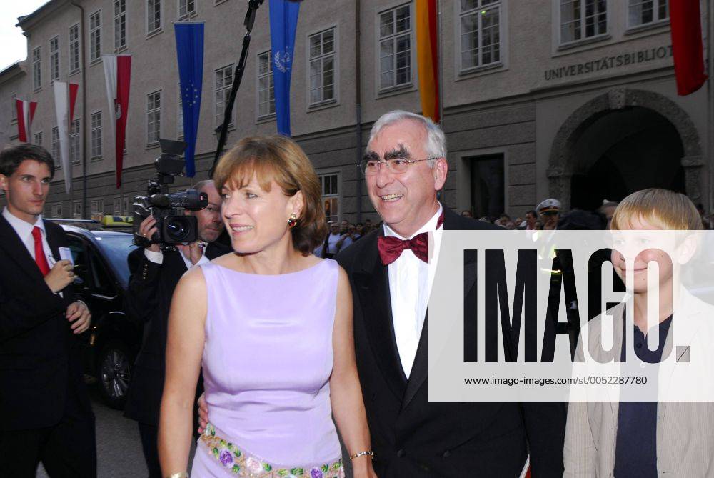 Theo Waigel (Deutschland CSU) mit Ehefrau Irene Epple-Waigel und Sohn ...