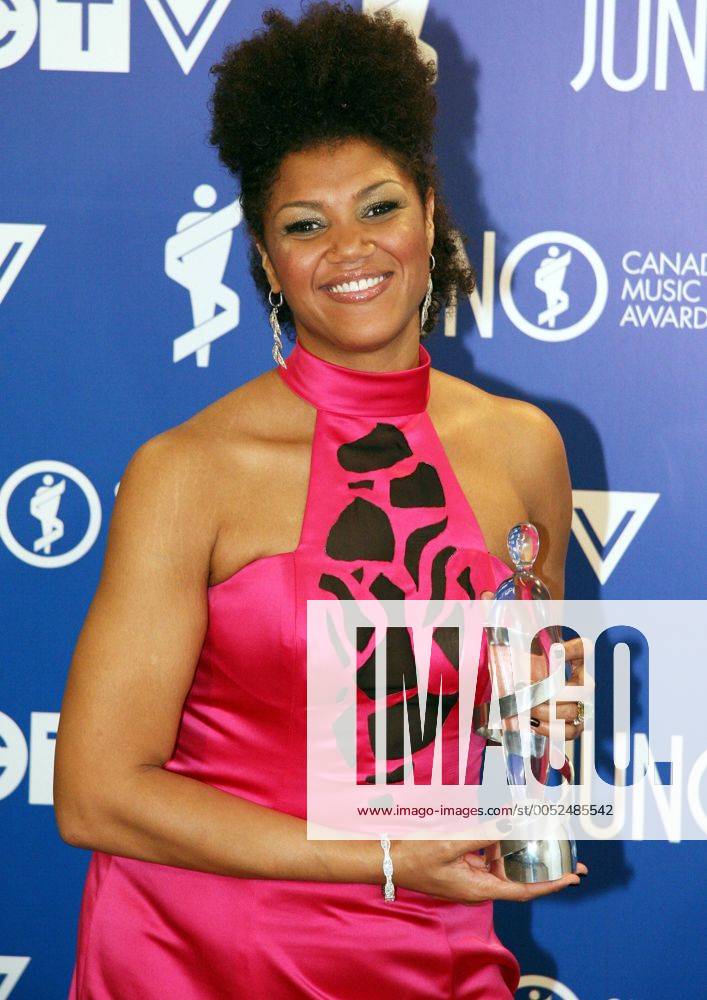 Preisträgerin Measha Brueggergosman anlässlich der JUNO Awards 2008 in Calgary, Alberta