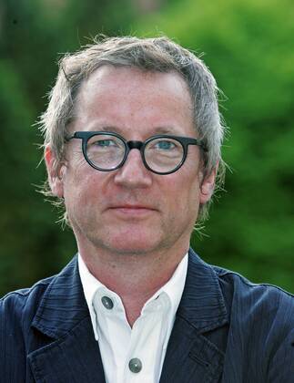 Schriftsteller Lars Brandt (re., Sohn von Willy Brandt) anlässlich ...