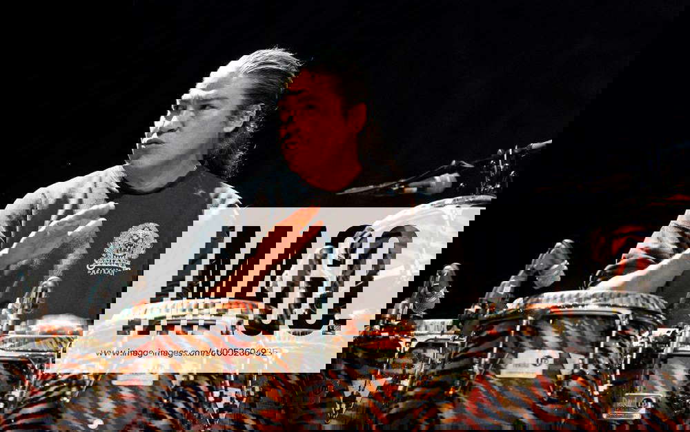 Percussionist Raul Rekow (Santana) anlässlich eines Konzertes in