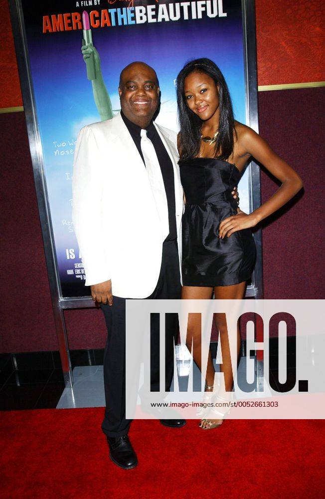 Darryl Roberts mit Model und Schauspielerin Gerren Taylor anlässlich ...