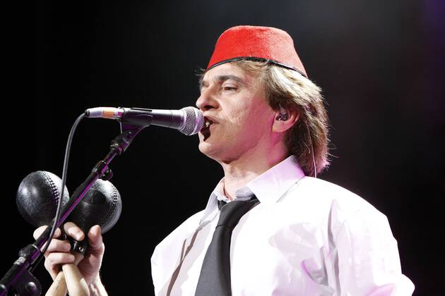 Sänger Peter Howarth während eines Auftritts auf dem Berliner Rundfunk