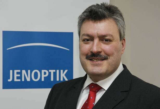 Dr. Michael Mertin (Vorstandsvorsitzender Jenoptik AG) anlässlich einer ...