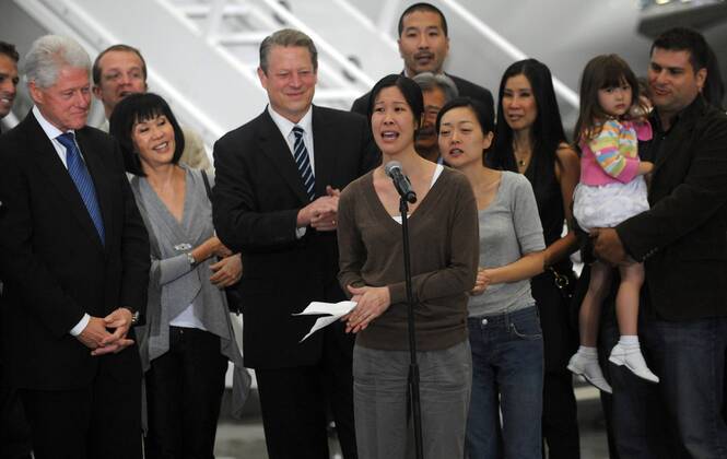 Euna Lee and Laura Ling, two American journalists who were arrested in ...