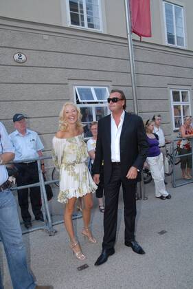 Diana Langes-Swarovski und Rene Riefler anlässlich der Salzburger ...
