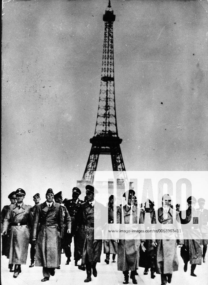 Jun 13, 1940; Paris, France; ADOLF HITLER in Paris. Adolf Hitler was ...