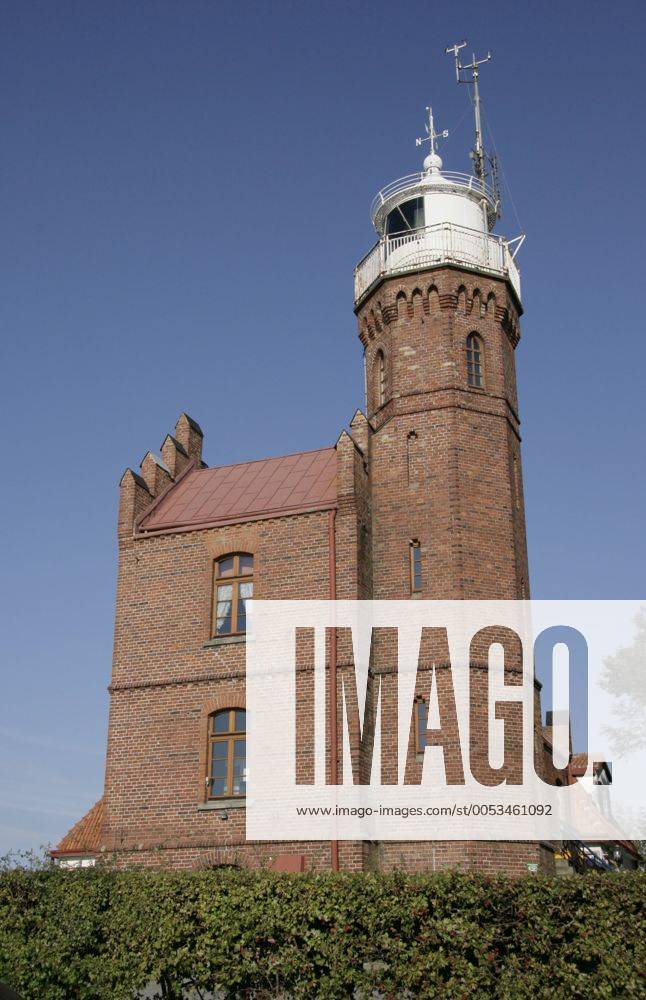 Leuchtturm in Uska, Polen, Pommern, Ustka lighthouse in Uska, Poland ...