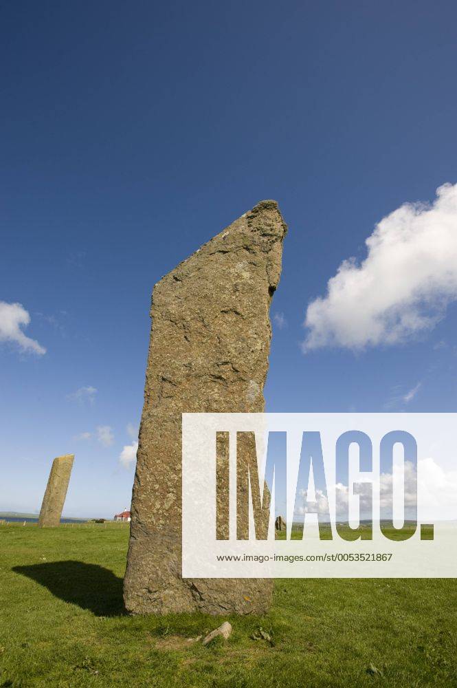 Neolithische Kultstätte, Die stehenden Steine von Stennes, Stromness ...