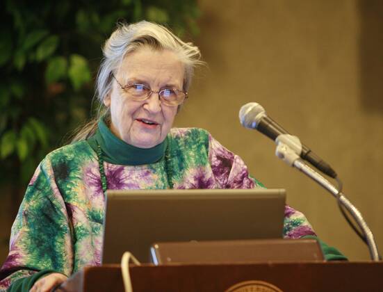 Elinor Ostrom, seen in this undated handout photo, shares the Nobel ...
