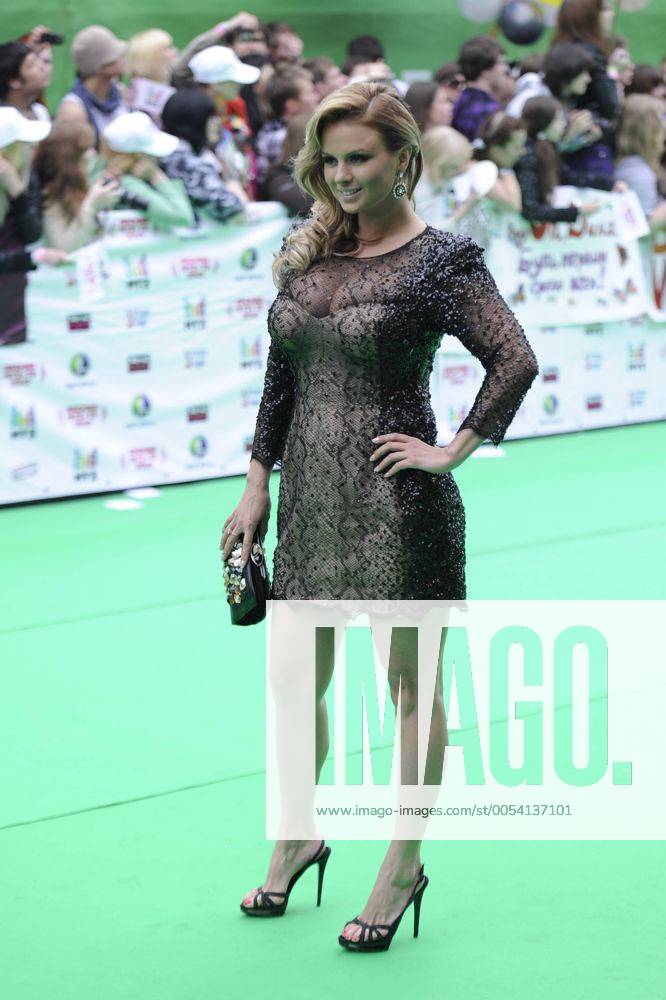 MOSCOW, RUSSIA. Singer Anna Semenovich at the Muz-TV music awards ...