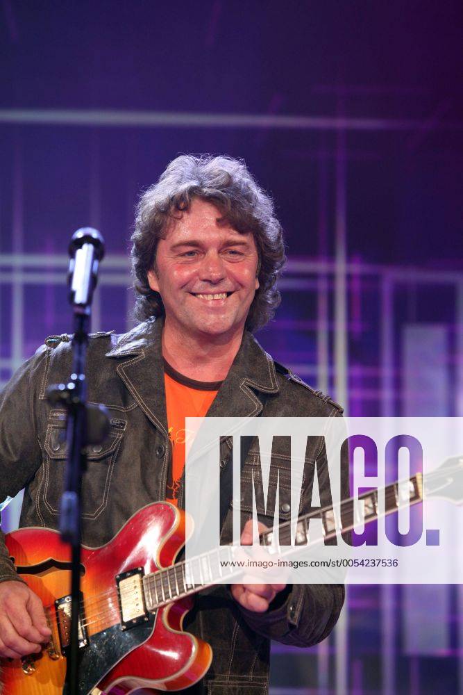 Musiker Michael Heck während der Generalprobe zur mdr-Fernsehsendung ...