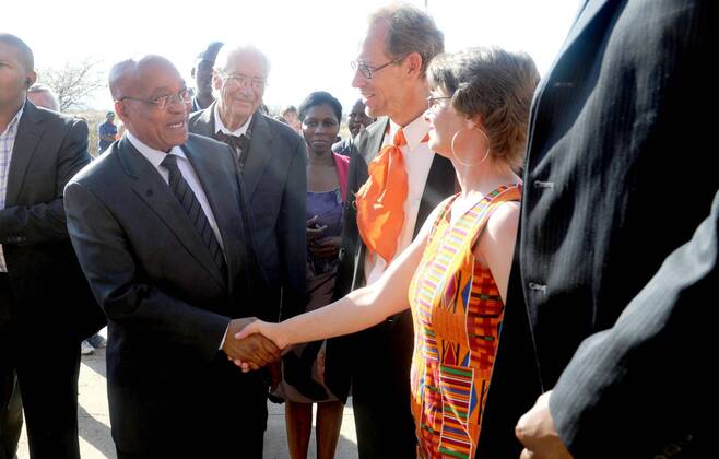 President Zuma in Orania KIMBERLY, SOUTH AFRICA - 14 September 2010 ...
