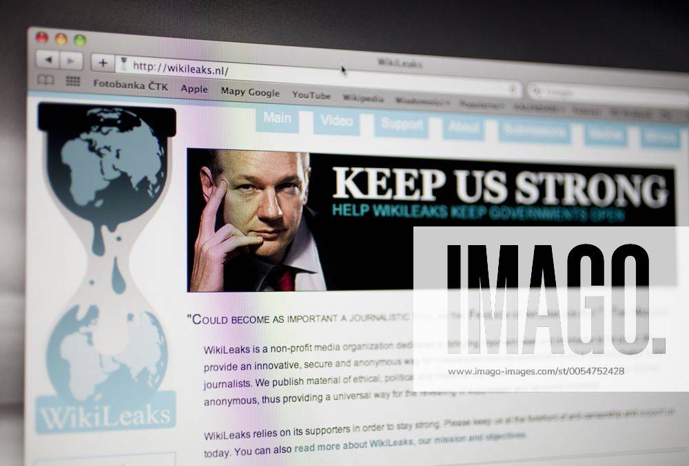 WikiLeaks web page