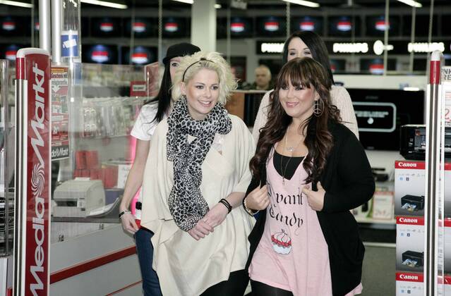 Popband LaVive - v.li. Meike, Katrin Mehlberg, Julia Köster, Sarah ...