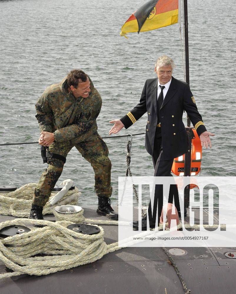 ZDF Küstenwache Die Schauspieler Rüdiger Joswig (rechts) und Ralf ...