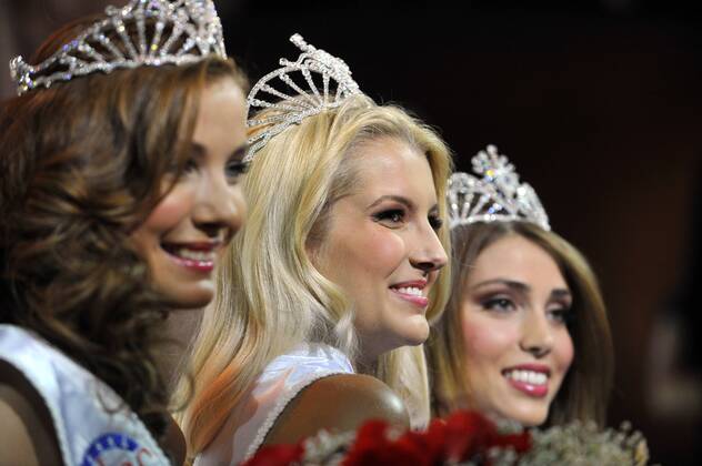 March 19 2011 Newly Elected Czech Miss 2011 Jitka Novackova At The