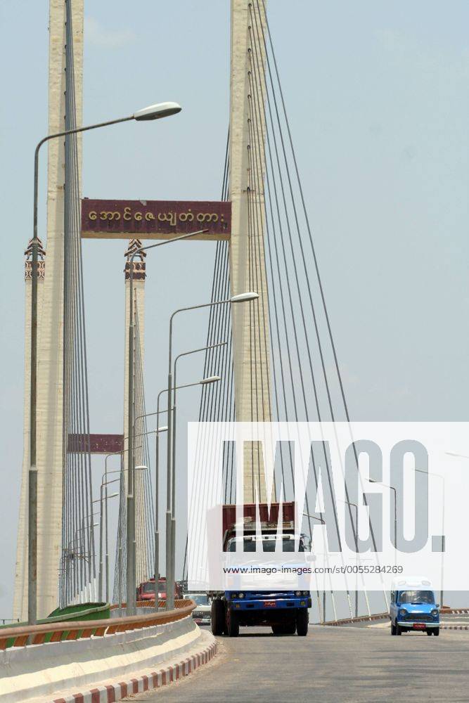 YANGON, Aung Zay Ya bridge across Hlaing River is seen in Yangon ...