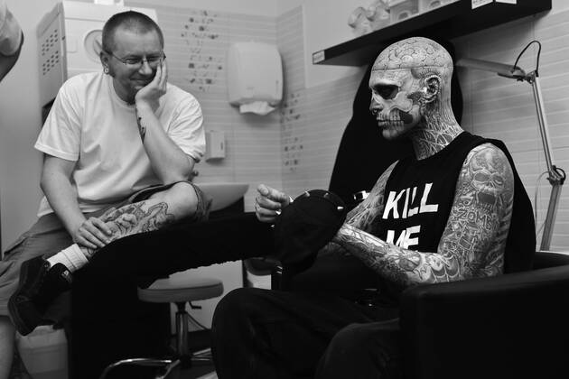 Rick Genest, Canadian artist and fashion model, also known as a Zombie ...