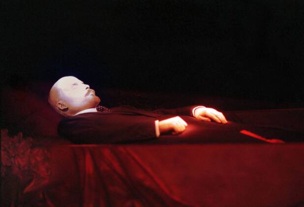 Moscow. Russia. Vladimir Lenin s body in Mausoleum