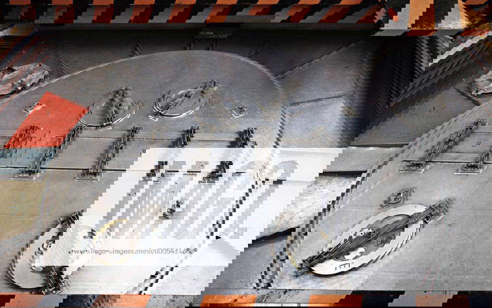 Lid of reactor LR-0, nuclear reactor in The Nuclear Research Instute in ...