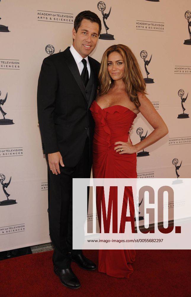 Micah Ohlman (L) and Wife Colleen attend the Academy of Television Arts ...