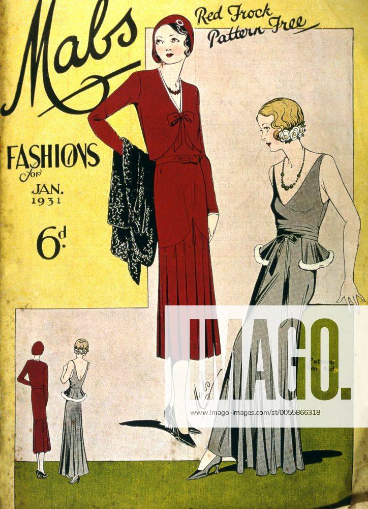 Mabs Fashion January 1931 Colour Medium Format Transparency ...