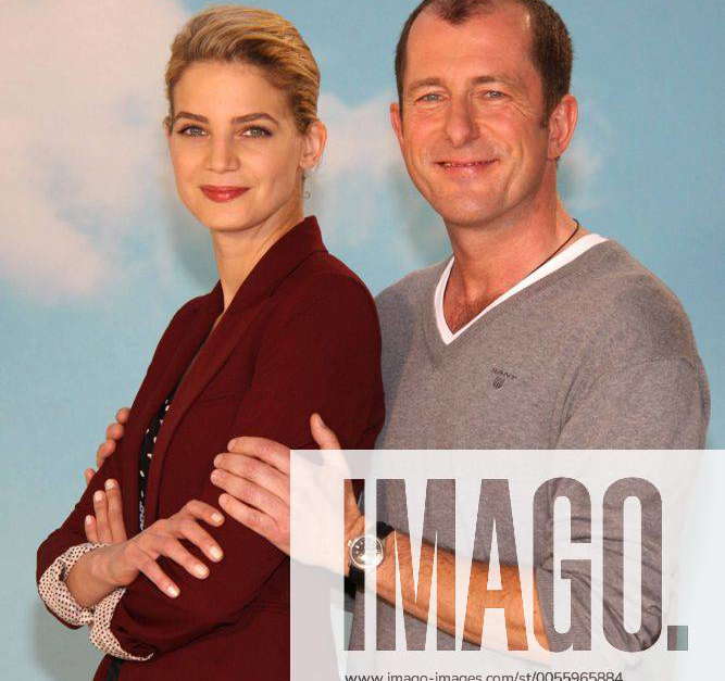 Rike Schmid und Martin Lindow, die beiden Schauspieler und ...