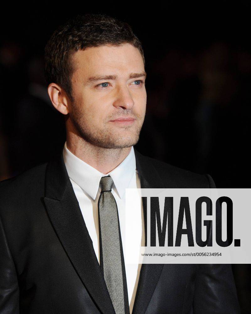 American singer actor Justin Timberlake attends the premiere of In Time ...