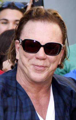 Mickey Rourke, der Schauspieler hinterlässt seinen Fuss- und ...