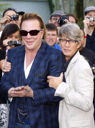 Mickey Rourke, der Schauspieler hinterlässt seinen Fuss- und ...