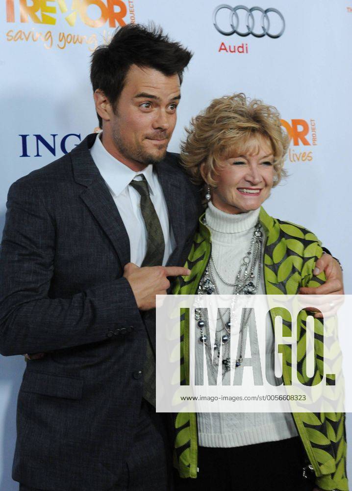 Actor Josh Duhamel And His Mother Bonny Duhamel Attend The Trevor Live