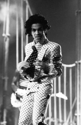 Prince 09 88 rag Prince auf einem Konzert im September 1988 Amerika USA ...