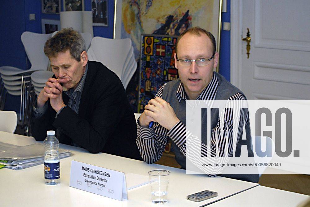 Mads Christensen (Geschäftsführer Greenpeace Nordic) während einer ...