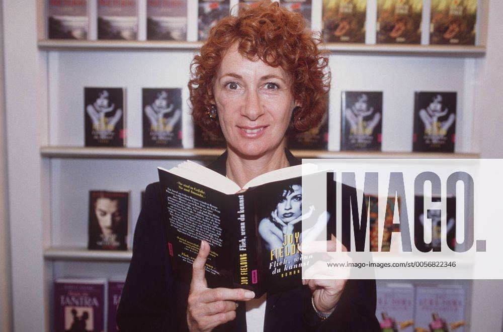 Joy Fielding 10 95 am Autor Frau rothaarig Locken leger Jacke schwarz ...