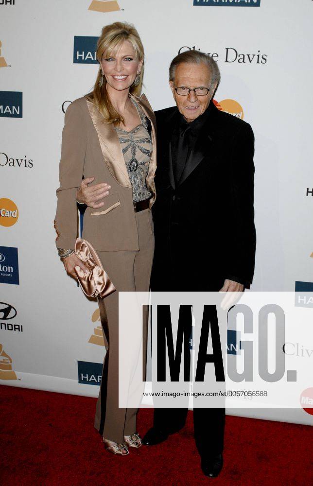 Larry King & wife Shawn Southwick 2012 PRE-GRAMMY PARTY GALA Beverly ...