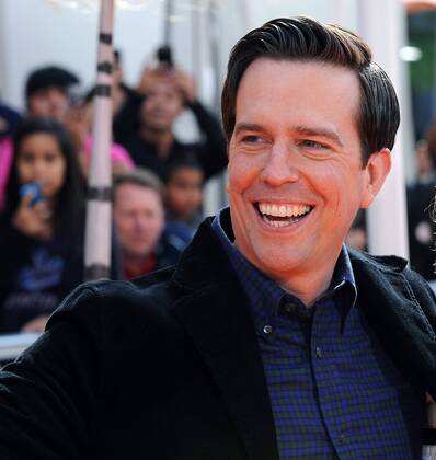Actor Ed Helms, the voice of Once-ler in the animated motion picture ...